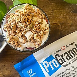 Julian Bakery® ProGranola® Cereal | Vanilla Cinnamon | 12g Protein | Paleo | 2 Net Carbs | Gluten-Free | Grain-Free | 15 Servings