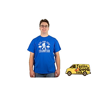 Bigfoot Hide and Seek Champ Sarcastic Graphic Funny T Shirt M Pink