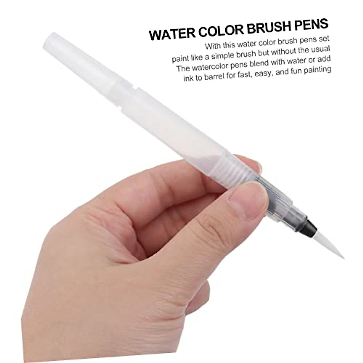 VILLCASE 6pcs Calligraphy Pen Set Oil Painting Brushes Oil Painting Set Watercolor Pens Brush Set Paint Brush Pens Water Brush Pen Set Water Color Brush Pens Water Coloring Brush Pen Pencil