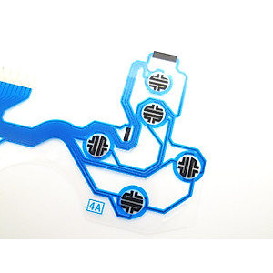 LeHang 2X Conductive Film Keypad Flex Cable Buttons Ribbon PCB Circuit Board Replacement Compatible with Sony Play Station 4 PS4 Dualshock 4 Pro Slim Controller (JDS-001/011) Blue