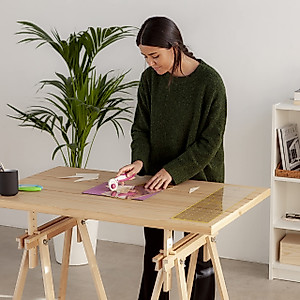 Elan Cutting Mat A1 Pink & Purple, Self Healing Cutting Mat 24 x 36 INCH, 5-Ply Craft Mat Pink, Hobby Cutting Mat 24x36 INCH, Large Cutting Mat, Quilting Cutting Board, Sewing Cutting Board 24 x 36 "