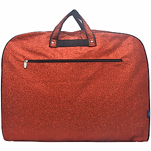 NGIL Glitter Cheer Dance and Competition Travel Companion Hanging Garment Bag for Girls (Glitter-Red)