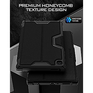 Poetic Explorer Heavy Duty Folio Case Designed for Samsung Galaxy Tab A7 Lite 8.7 Inch (SM-T220/T225/T227),Two Layers Tough Drop Protection Stand Protective Case Cover, Black
