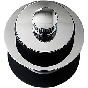 Westbrass D331-26 1-1/2-Inch NPSM Coarse Thread Twist & Close Bath Drain, Polished Chrome