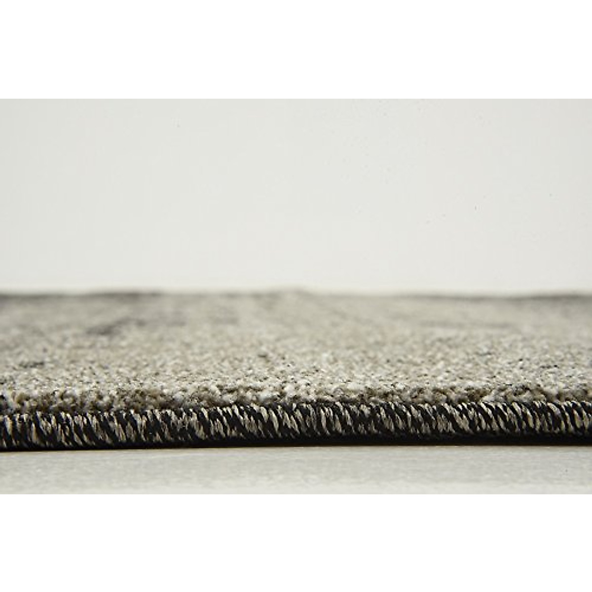 Unique Loom Del Mar Collection Area Rug - Lucille (5' 3" x 8' Rectangle, Dark Gray/ Ivory)