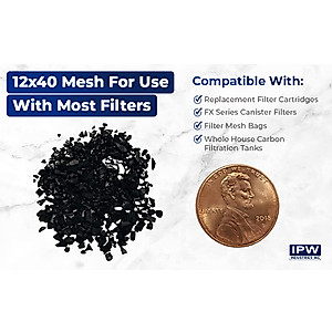 15 Lbs Bulk Coconut Shell Water Filter Granular Activated Carbon Charcoal by IPW Industries Inc.