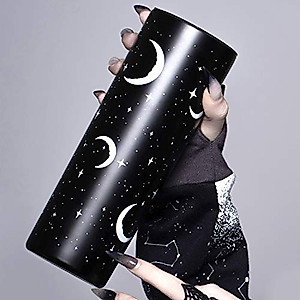 Insulated 20oz Stainless Steel Coffee Mug For Women Skinny Tumbler with Splashproof Lid Halloween Decor Spooky Gifts Vacuum Double Wall Rubber Sealed Tumblers Travel Cup Simple Modern Kitchen 570ml