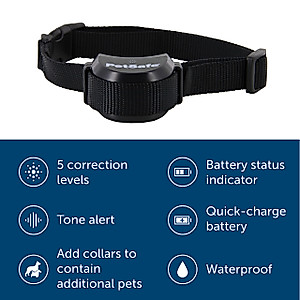 PetSafe Stay & Play Wireless Pet Fence Receiver Collar Only for Dogs and Cats, Waterproof and Rechargeable, Tone and Static Correction - From The Parent Company of INVISIBLE FENCE Brand