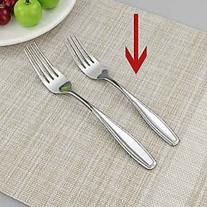 Pekky Stainless Steel Salad Forks, 7 Inch, Set of 12