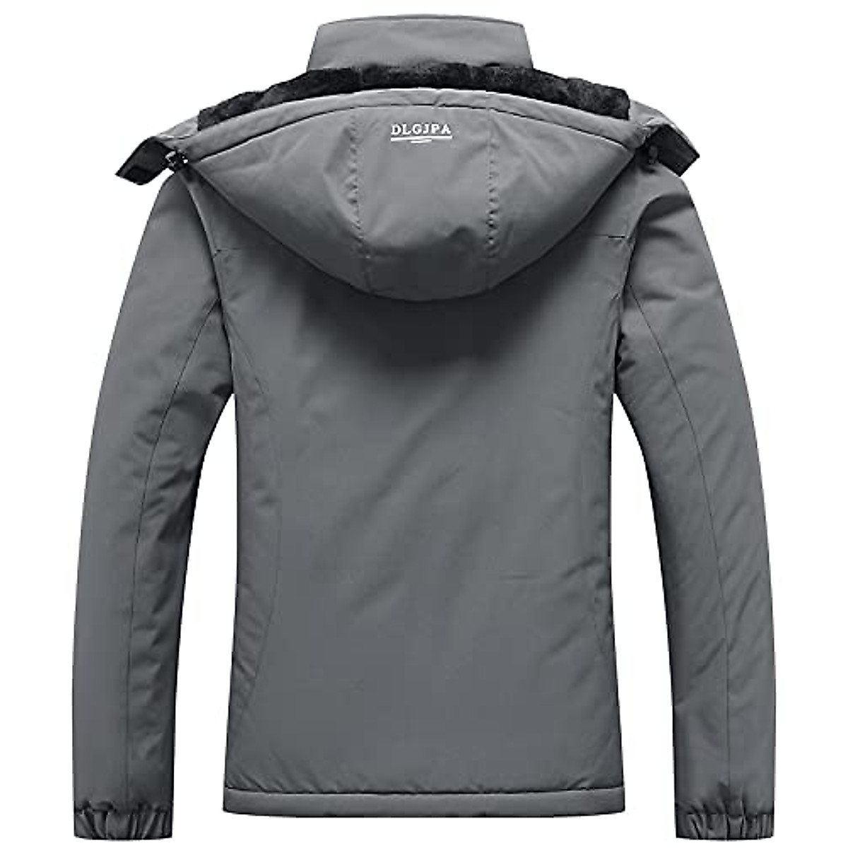 DLGJPA Women's Mountain Waterproof Ski Jacket Detachable Hood Windproof Rain Winter Warm Snow Coat