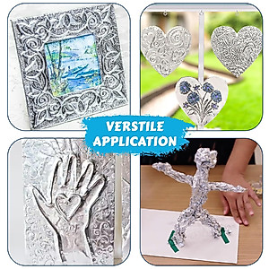 St. Louis Crafts 36 Gauge Aluminum Metal Foil Roll, 12 Inches x 10 Feet