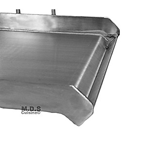 Stainless Steel Flat Top Comal Plancha 18"x16" inch BBQ Griddle for cooking with Outdoors Stove or Grill catering