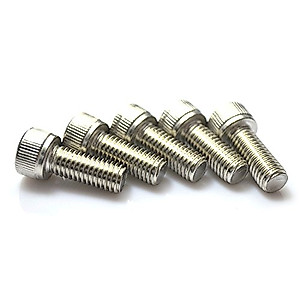 M3 x 80mm Hex Socket Head Cap Screws,Pack 10-Piece,Stainless Steel,Full Thread,Metric,Knuled Head