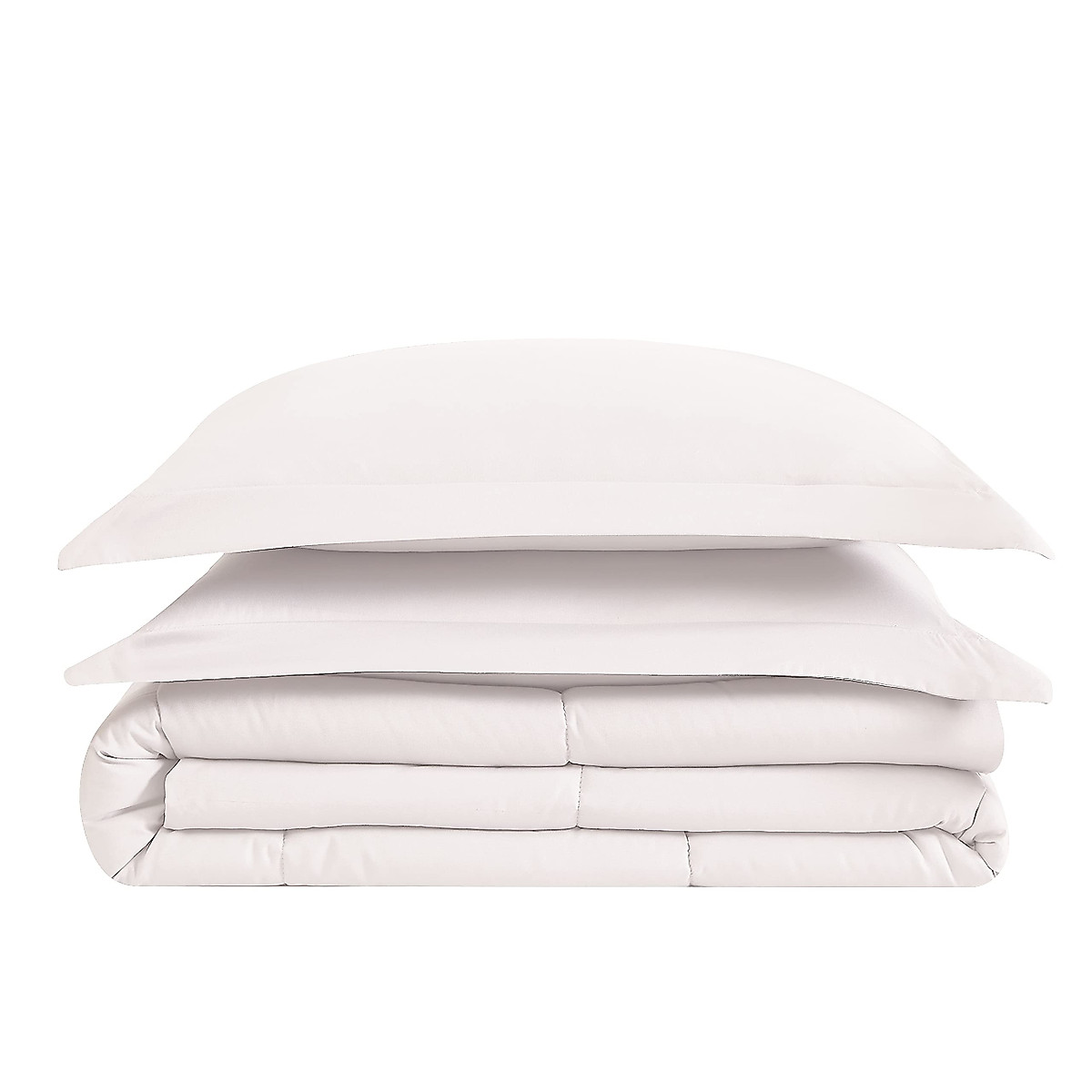 London Fog Garment Washed Solid Comforter Set White Microfiber 2-Piece Twin XL Comforter Set, Solid Themed, Adult and Teen, Oeko-TEX Certified