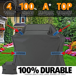 Cbiumpro 58 Inch Grill Cover for Outdoor Grill, Durable Weatherproof BBQ Covers for Outside Weber Spirit E-210, E-310, E-315, E-330, E-335, S-315, Char-Broil, Brinkmann, Nexgrill (2-5 Burner)