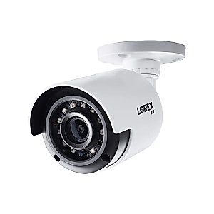 Lorex C841CA Indoor/Outdoor 4K Ultra HD Analog Security Bullet Camera, 3.6mm, 120ft IR Night Vision, Color Night Vision, Works with DV900, LHV5100, D841, D861, D862, D871B, White (M. ) (Renewed)