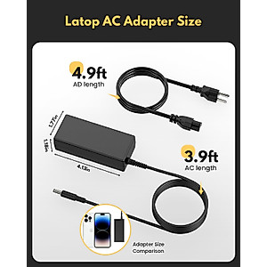 65W 45W AC Charger Adapter for Dell 3583 3585 3593 3793 5593 3480 3481 3482 3580 3780 Dell Latitude 3310 3410 3420 3490 3500 Notebook Laptop Power Supply Cord
