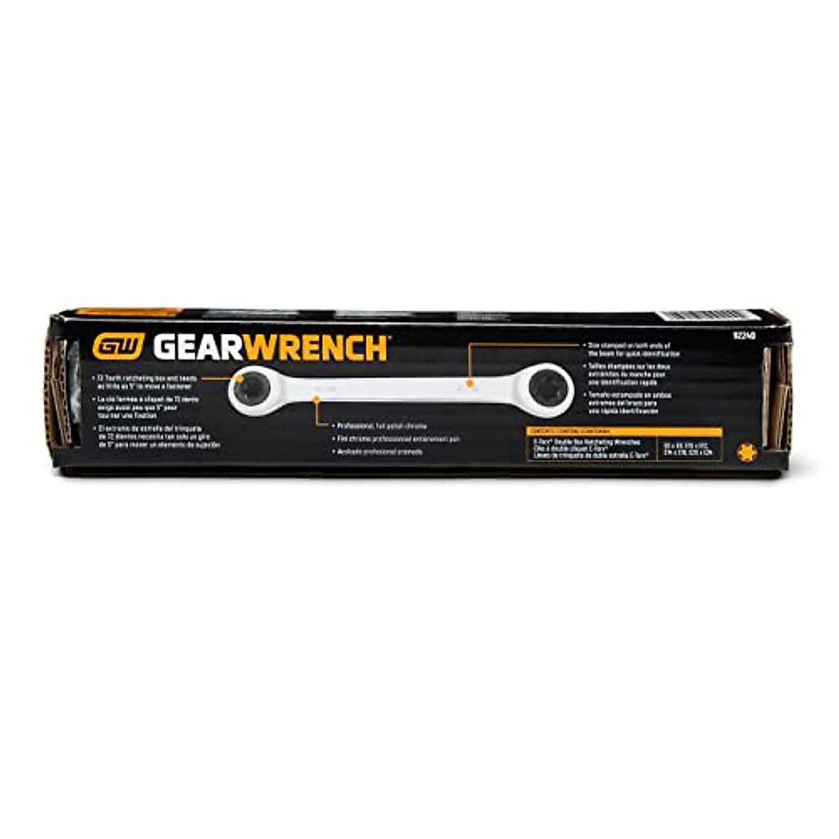 GEARWRENCH 4 Pc. Double Box Ratcheting E-Torx Wrench Set - 9224D,Silver
