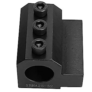 SBHA25,20or25or32 CNC Lathe Inner Diameter Auxiliary Tool Holder Improve Tool Rigidity, Extend Tool Life, Automatically Center Height More Accurately, Fix Center of the Tool,