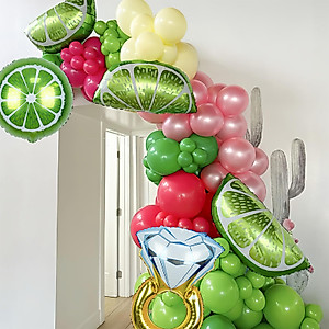 Generic Bachelorette Party Decorations, 18"" 10"" 5"" Bachelorette Balloon Arch with Lemon Ring Balloons for Bridal Shower Girls Birtdhay Mexican Fiesta Bachelorette Party Decorations