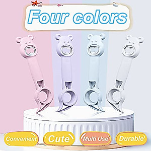 5 Pcs Bottle Opener come with Storage Box, 4 in 1 Multi Function Can Opener Bottle for Wine, Beer, Jars, Use Bottle Opener Tool can Protect the Nail for Arthritic Sufferers, Seniors, Children, Elderly