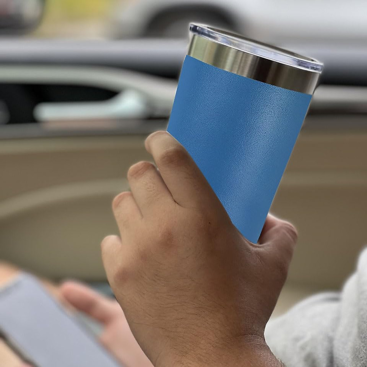 LaserGram 16oz Vacuum Insulated Pint Tumbler, Boat Anchor, Personalized Engraving Included (Dark Blue)