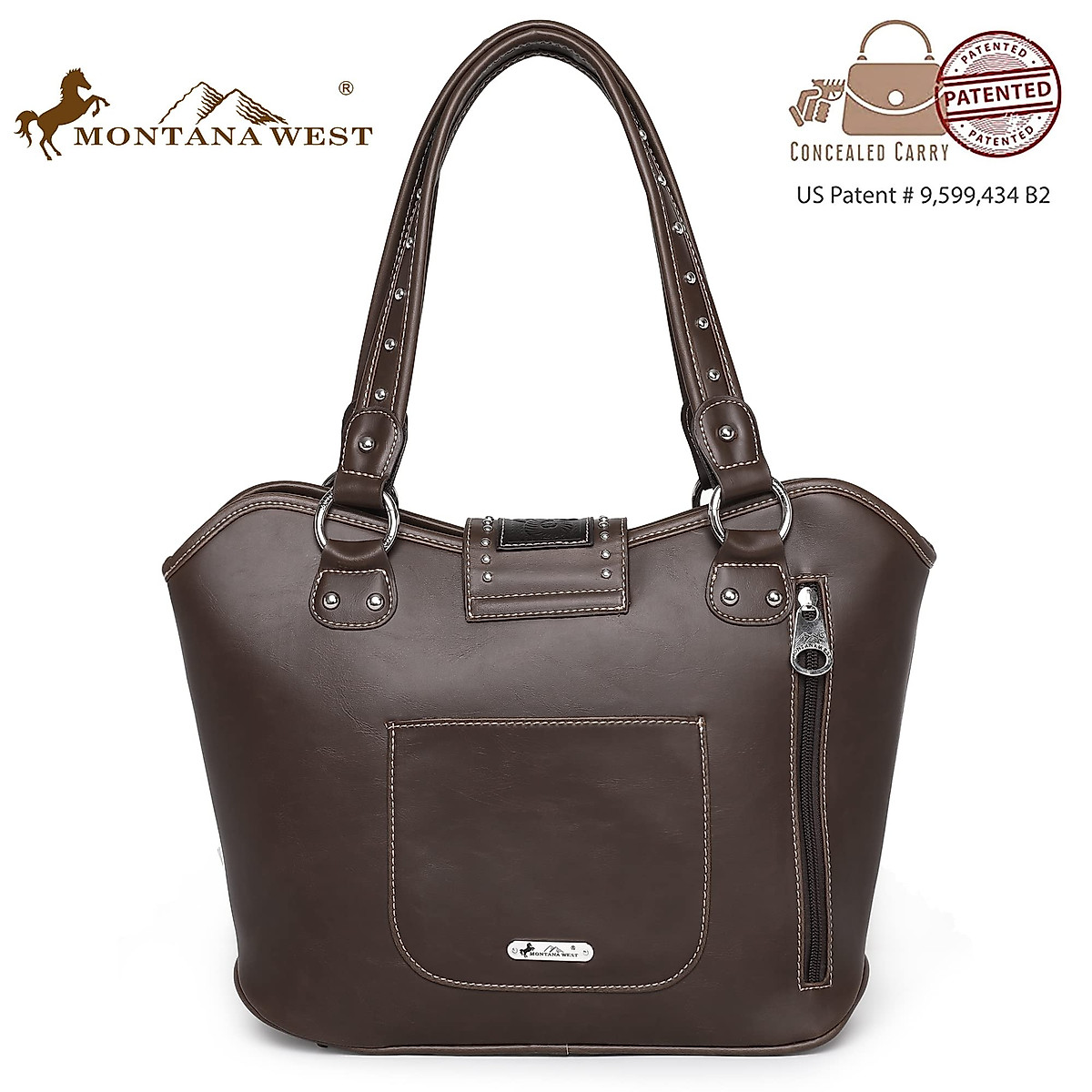 Montana West Women Shoulder Bag Hobo Handbag Fashion Tooling Tote Bag WRLH-8005CF