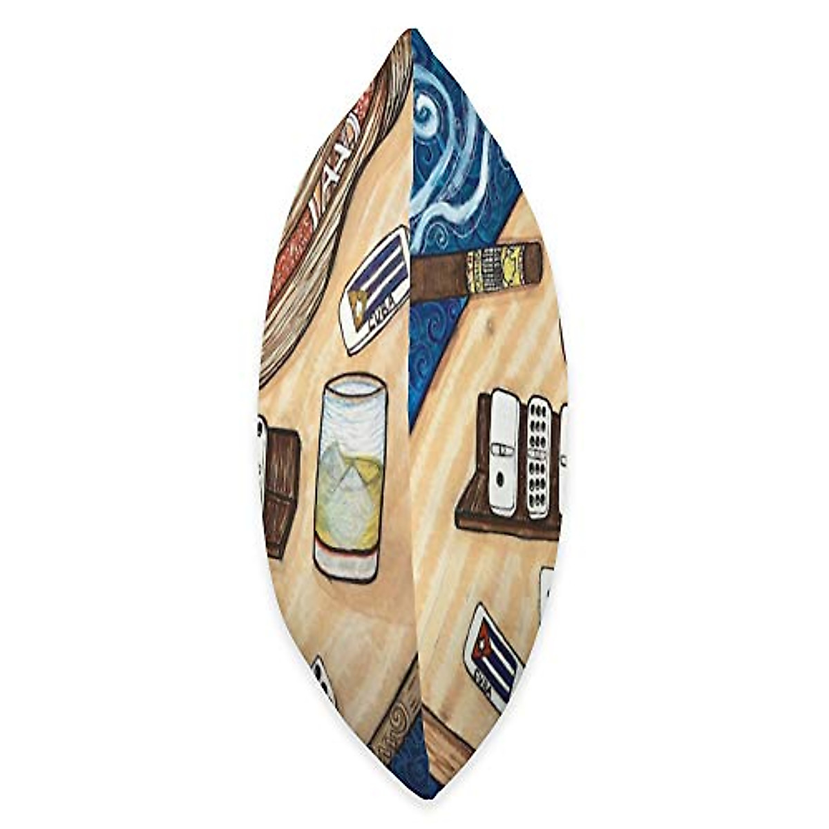 Cuba DD Co Cuba Mi Abuelo Dominos Cuban Cigar Artist Throw Pillow, 16x16, Multicolor