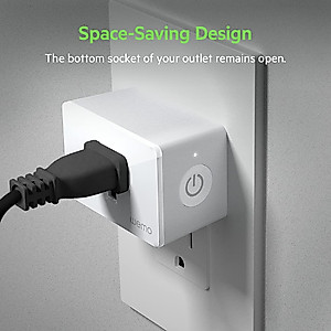 Wemo Smart Plug (Simple Setup Smart Outlet for Smart Home, Control Lights and Devices Remotely Works w/Alexa, Google Assistant, Apple HomeKit)(Pack of 1)