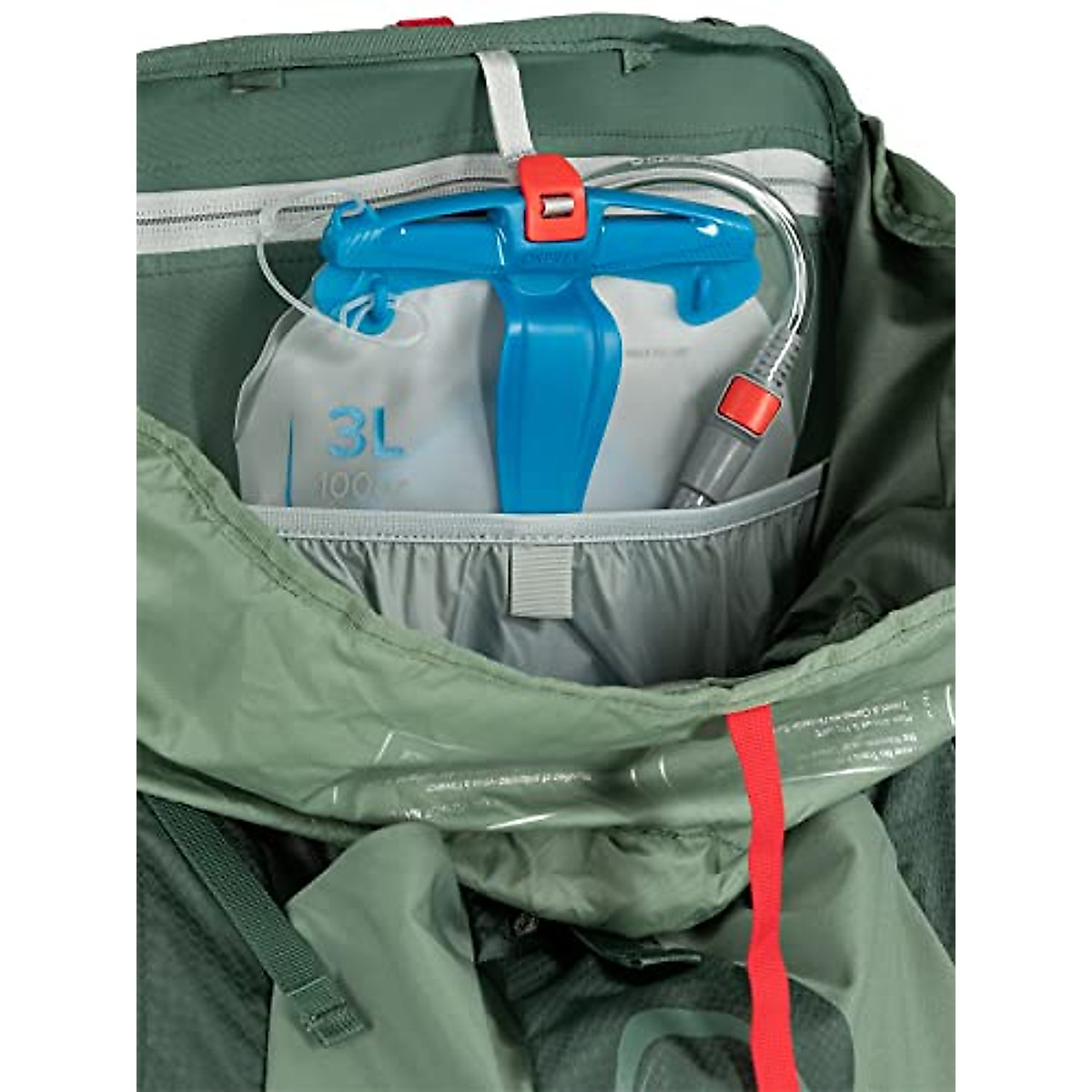 Osprey Aura AG LT 50L Women's Backpacking Backpack, Koseret/Darjeeling Spring Green, WXS/S