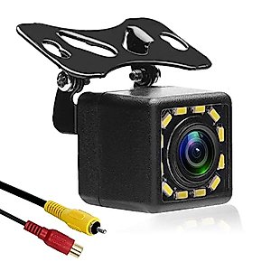 Podofo AHD Car Backup Camera, 12 LED Night Visions HD Waterproof Vehicle Rear View Camera, CVBS | AHD 170° Wide View Angle Reverse Camera
