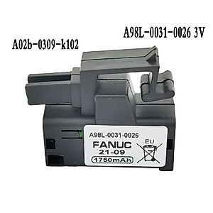 CC-Star (4-Pack) A98L-0031-0026 3V 1750mAh PLC Battery Lithium Replacement for FANUC A02B-0309-K102 Part O CNC Machine Controler Battery