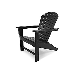 Trex Outdoor Furniture Yacht Club Shellback Adirondack Chair in Charcoal Black
