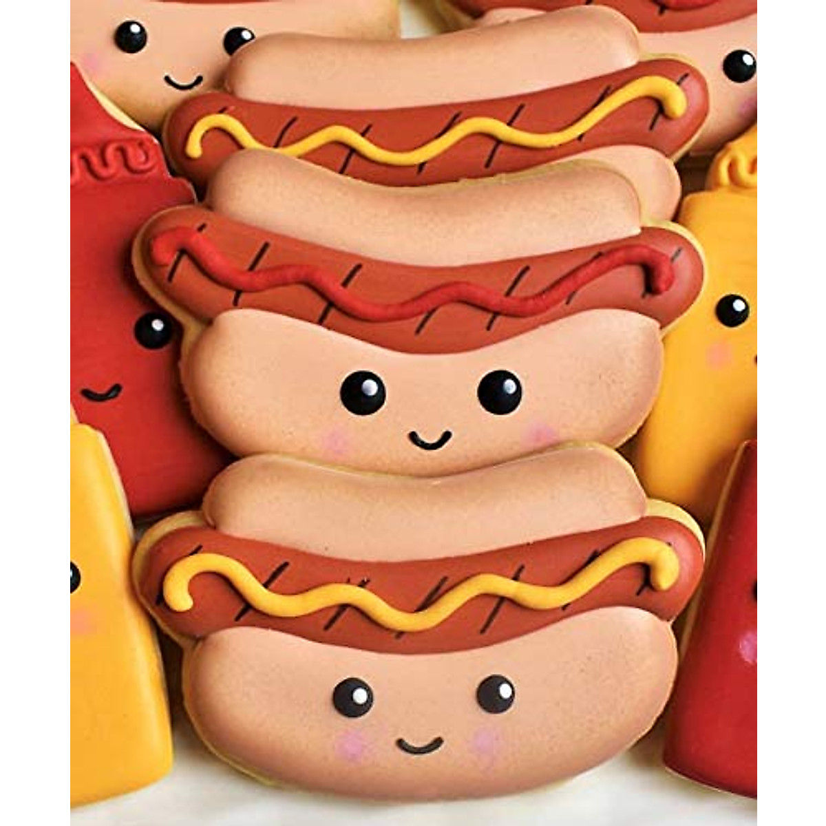 Hot Dog Cookie Cutter, 4" Made in USA by Ann Clark