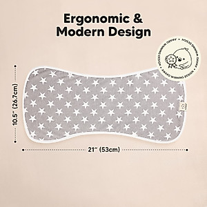 KeaBabies 8-Pack Baby Bandana Drool Bibs and 5-Pack Burp Cloths for Baby Boys and Girls - Stylish Unisex Bandana Bibs - Ultra Absorbent Burping Cloth - Super Absorbent Bandana Bibs