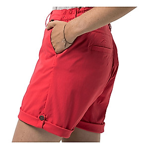 Jack Wolfskin Womens Desert Shorts W, Tulip Red, L Reg