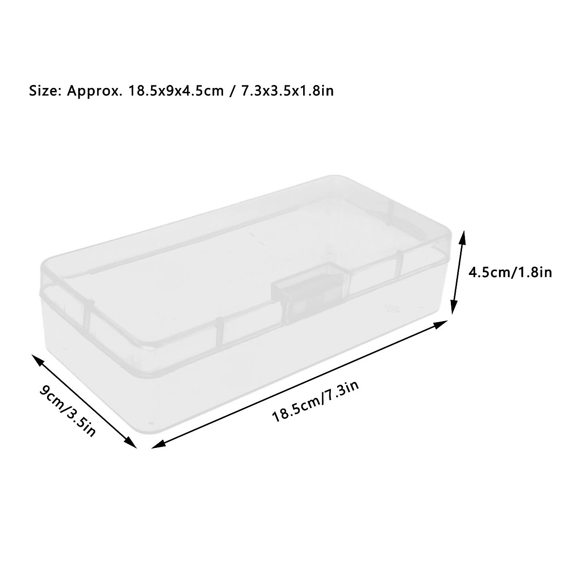 4 Packs Small Plastic Boxes,Clear Plastic Storage Container Bins with Latching Lids,Stackable Craft Box Containers for Craft Supplies and Little Bits,Organizing Container for Home, Office