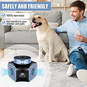 Qualirey 4 Pack Mouse Repellent, 360° Ultrasonic Rodent Repellent Indoor Mice Repellent, Squirrel Pest Repeller Plug-in 4 Modes Bat Spider Deterrent with 9 Strobe Lights Attic Garage House RV(Blue)