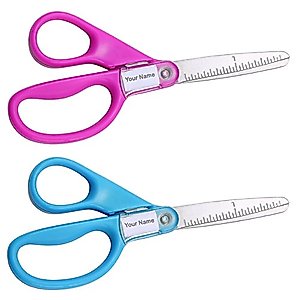 Stanley Minnow 5-Inch Pointed Tip Kids Scissors, Assorted Colors - Pack of 2 (SCI5PT-2PK)