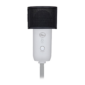 Blue Microphones Yeti (Blackout) Professional Multi-Pattern USB Microphone Bundle with Pop Filter (2 Items)