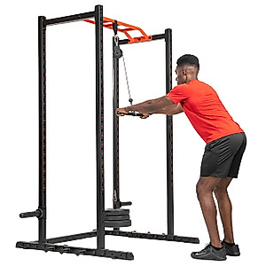 Sunny Health & Fitness Lat Pull Down Attachment for Power Racks and Cages - SF-XFA006