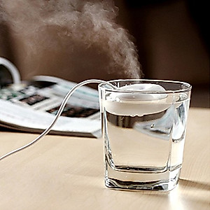 Portable Mini Humidifier Doughnut-shaped USB Atomization Spray Humidifier for Home Office Car(White)