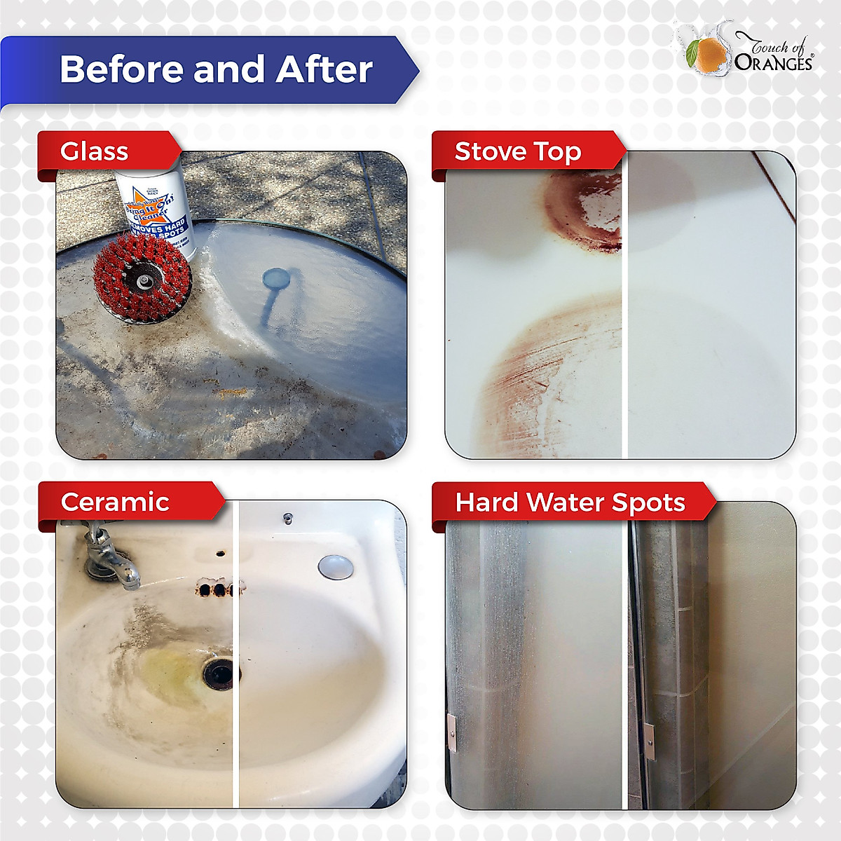 Bring It On Cleaner Drill Brush Attachment Set - Power Scrubber Brush Cleaning Kit & 5 Inch Extension, 3 Brushes Use On Grout, Cars, Bathroom Surfaces, Tile, Baseboard, Shower & Tubs