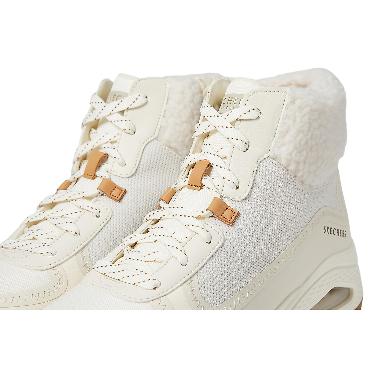 Skechers Women's UNO Rugged-Fall Mode Fashion Boot, Natural, 10