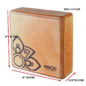 The Kandu Clever Shaker is the first ever shaker drum with two distinctive one side sounds: one side like a clave, the other more like a bongo (Sahara)