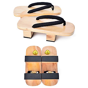 Japanese Wooden Clogs Sandals Japan Traditional Shoes Geta With Tabi Socks (US 8/25.5cm)