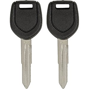 Keyless2Go Replacement for New Uncut Transponder Ignition Car Key MIT12-PT (2 Pack)