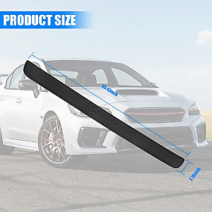 Rear Bumper Guard Protector for Car, Universal Rubber Scratch-Resistant Non-Slip Trunk Door Protector for Most Cars, Car Exterior Accessories (Black)