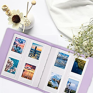 256 Photos Album for Fujifilm Instax Mini Camera, Polaroid 2”x3” ZINK Pictures, 2x3 Photo Album Book for Fujifilm Instax Mini 1112 9 90 70 40 8 Instant Camera, Polaroid Snap PIC-300 Z2300 Camera (purple)