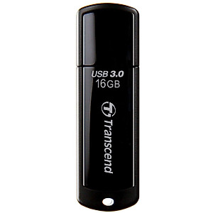 Transcend 16GB JetFlash 700 USB 3.1 Flash Drive (TS16GJF700), black